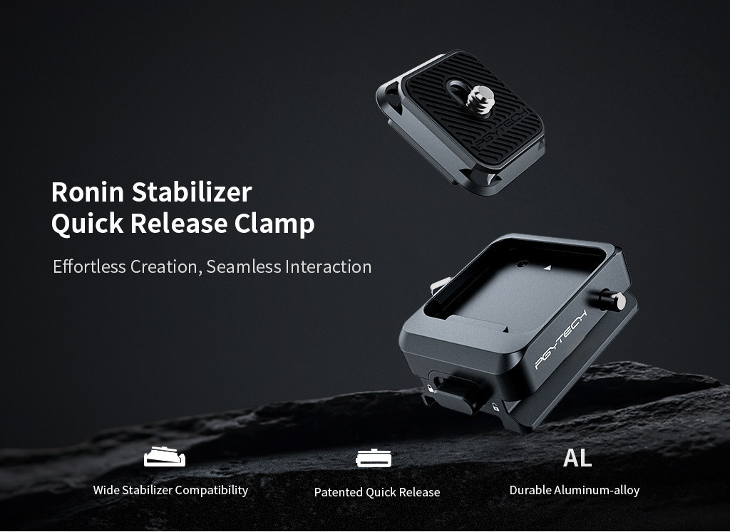 PGYTECH Ronin Stabilizer Quick Release Clamp For DJI RS3 Mini/RS2/RS3 ...