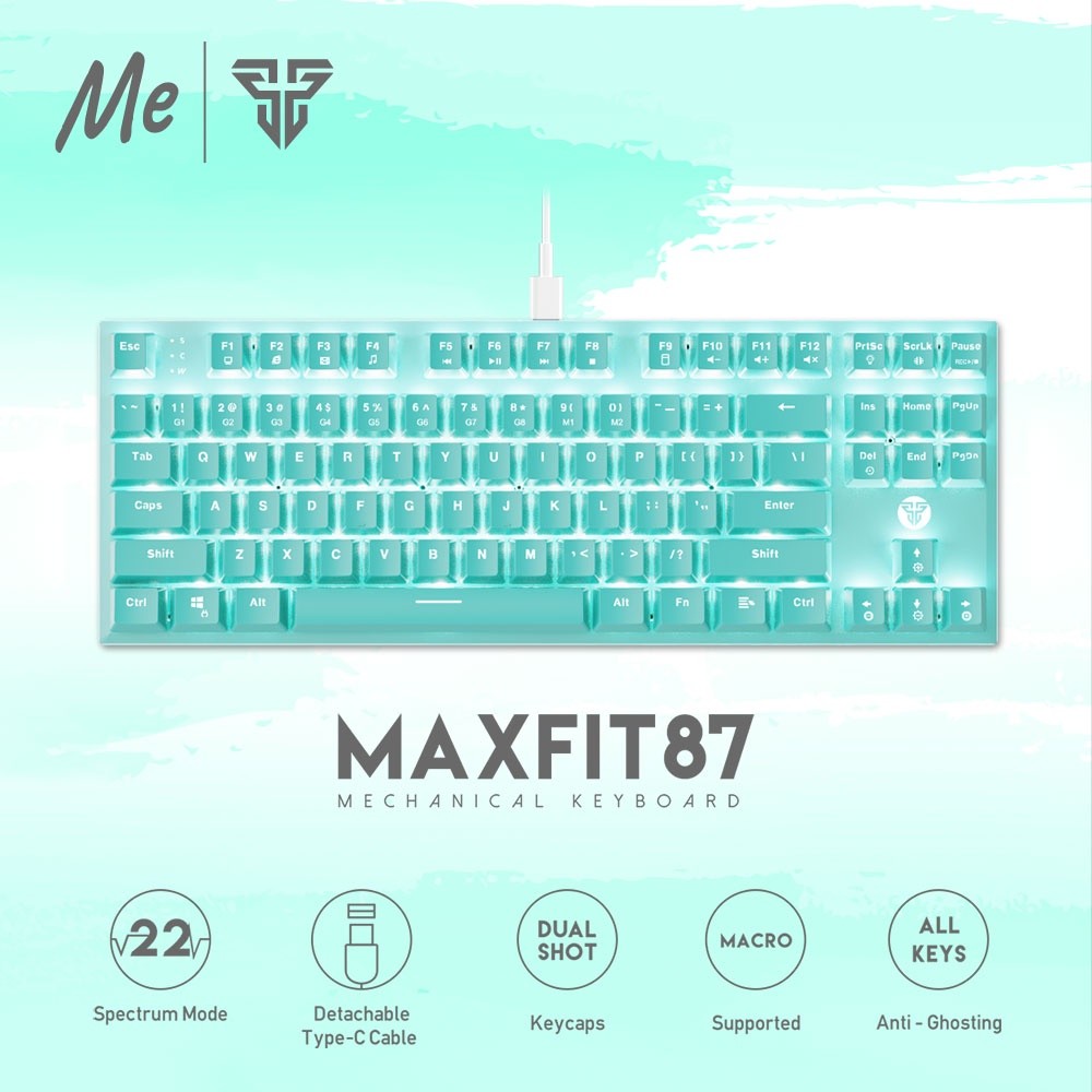Fantech Maxfit87 MK856 Mechanical Gaming Keyboard with Venom II WGC2 ...