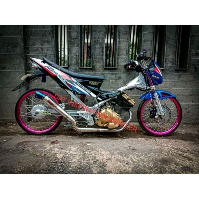 Daeng sai4 Conical open spacs Exhaust pipe for Raider 150carb Raider ...