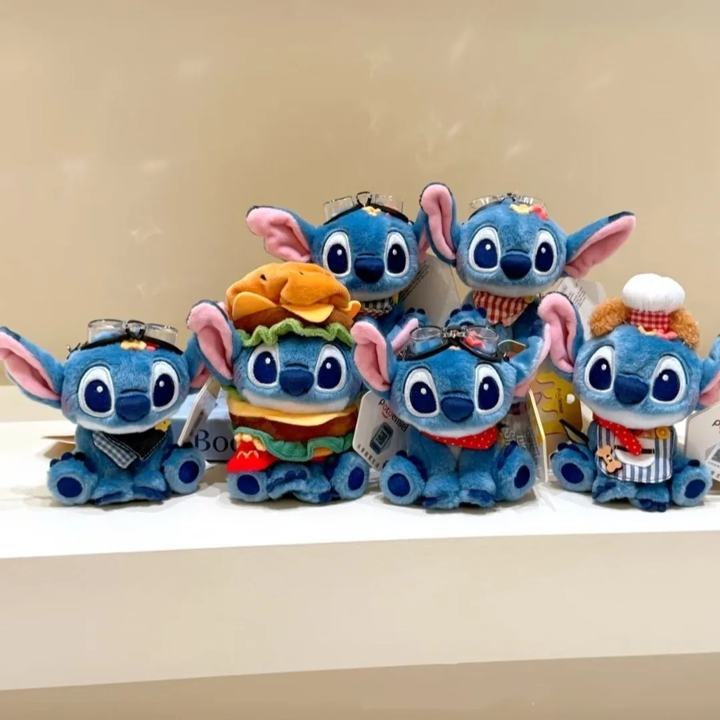 Genuine Cartoon Stitch Plush Toy Fun Burger Stitch Plush Toy Lilo and ...