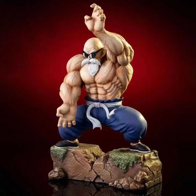 Dragon Ball Anime GK 25cm Master Roshi Action Figure Ornament Combat ...