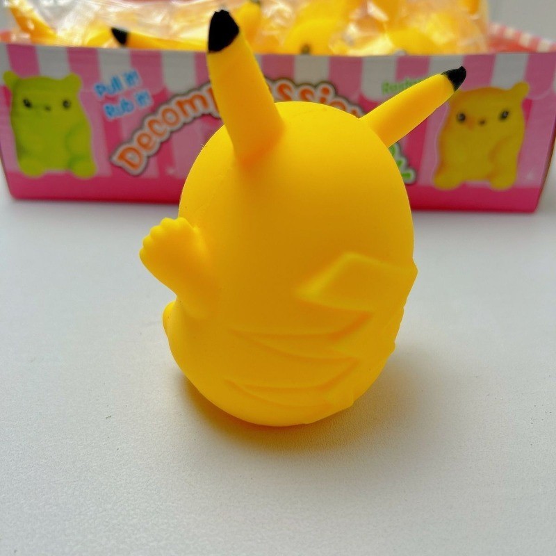 Pikachu Slow Stress Relief Squishy Kawaii Decompression Anime Cartoon ...
