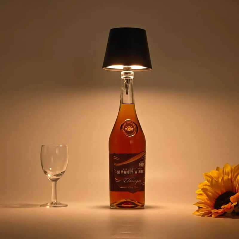 Wine LED Bottle Base Rechargeable Vases Led Light Battery Operated ...