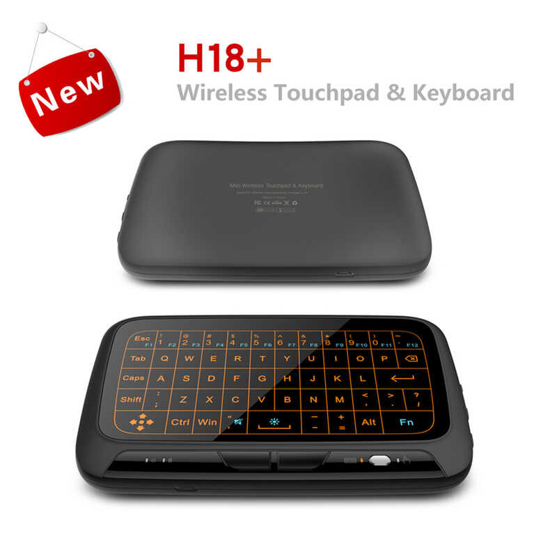 Mini H18 Full Touch Screen 2.4GHz Air e Touchpad Backlight Wireless ...