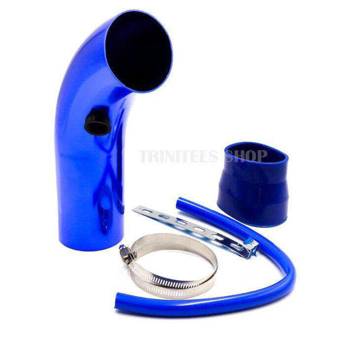 LY 3'' Inch 76Mm Car Pipe Kit Pipes Cold Air Intake System Duct Tube ...
