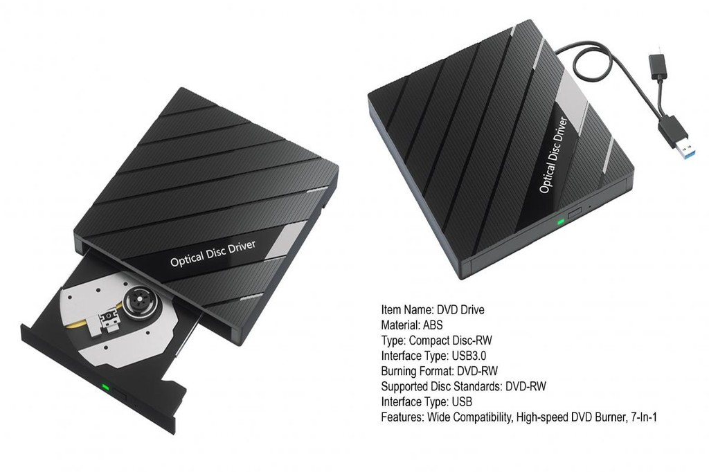 [Sy] External Dvd Rw Drive Plug-and-play Dvd Burner Portable Dvd Player ...
