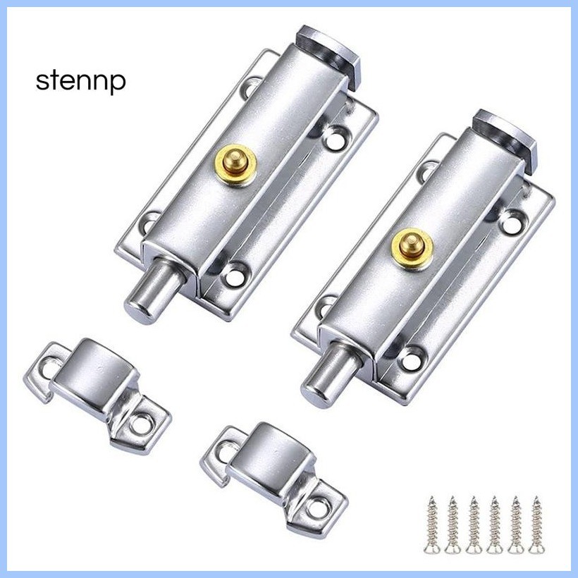 Push Barrel Bolt Latch Slide Lock for Inside Door 10 Pcs 3 Inch ...
