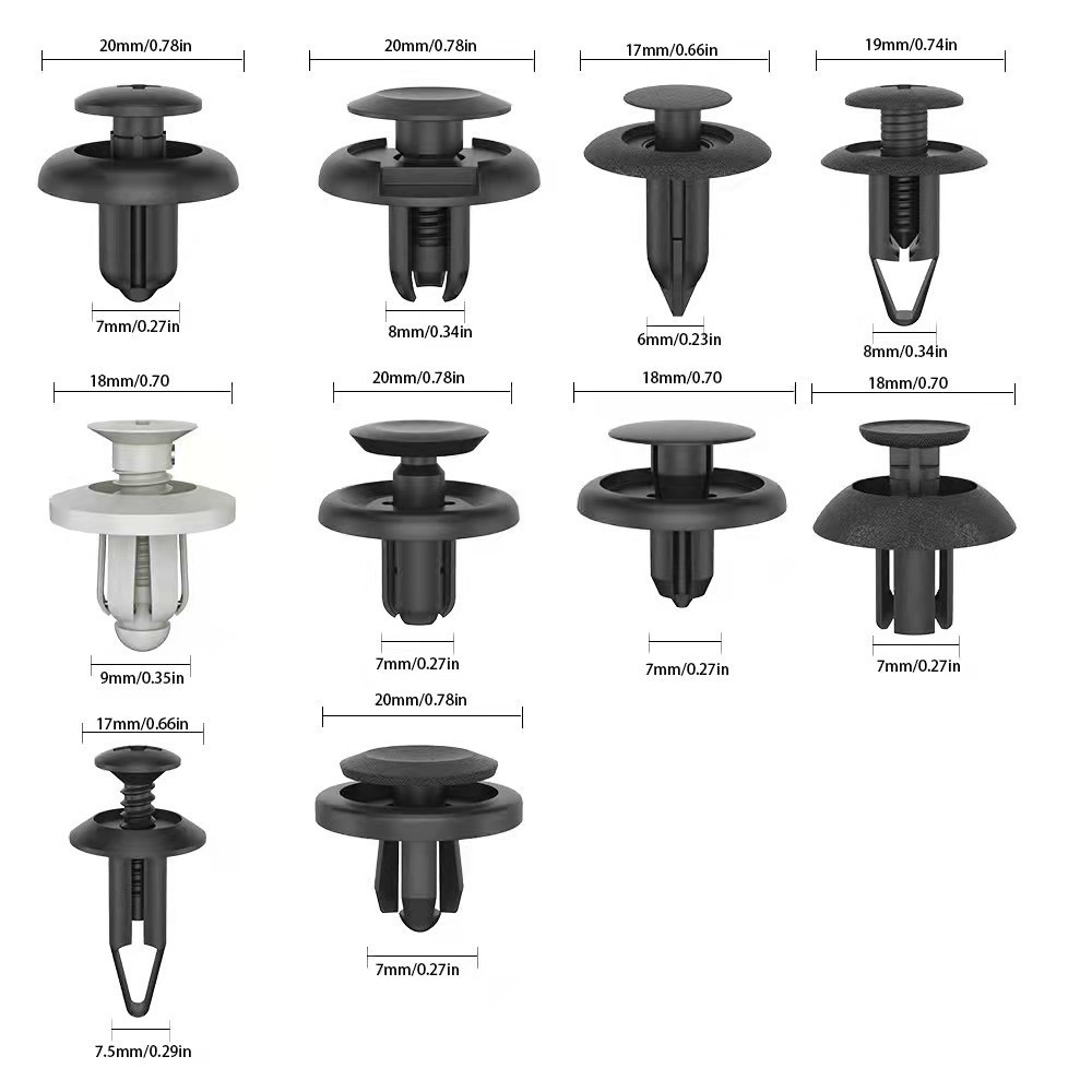 Auto Fastener Clip Car Body Push Retainer Pin Rivet Bumper Door Trim ...