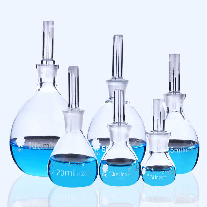 shopee seller LY Glass Attached Temperature Solid Li's Pycnometer 5Ml ...