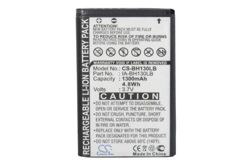 Camera 1300mAh Battery For Samsung BPBH130LB IA-BH130LB IA-LH130LB SMX ...