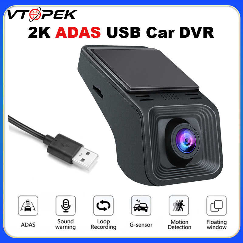 2K Vtopek USB Car DVR HD Driving For Android Multimedia Radio Player ...