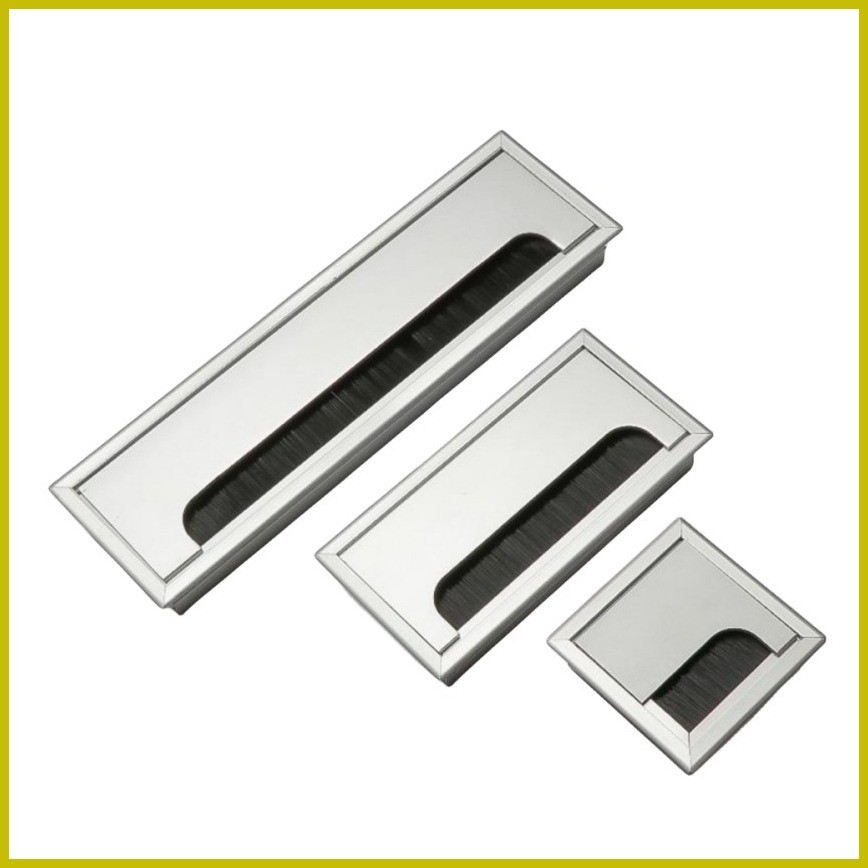 ۩ Multiple Sizes Office Hardware Matt Rectangle Wire Cable Grommet ...