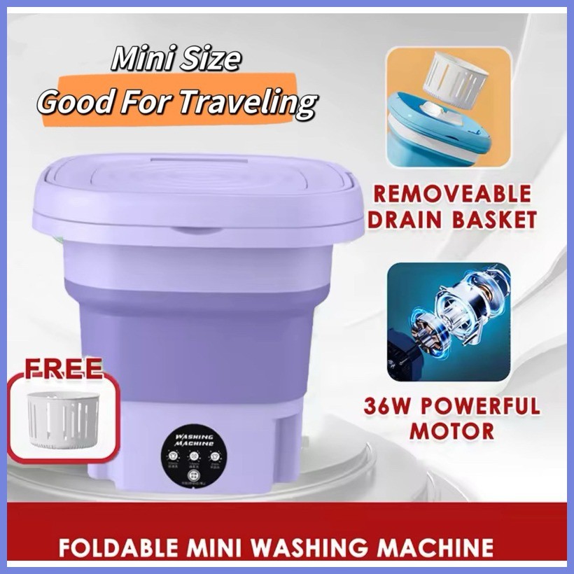♥️ Portable Mini Washing Machine With Dryer Portable Foldable Small ...