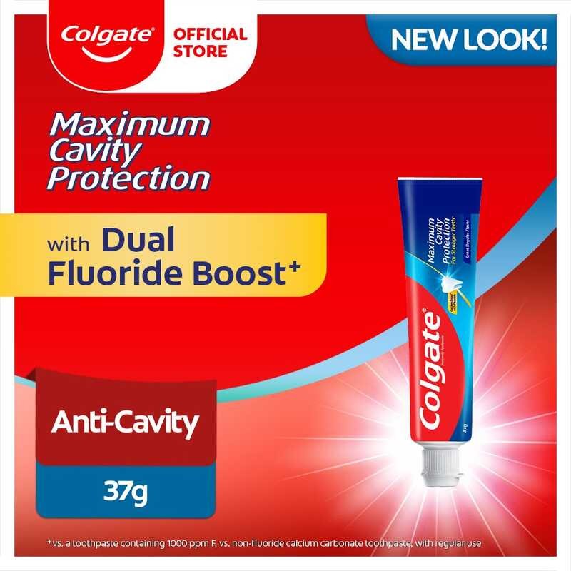 Colgate Maximum Cavity Protection Great Regular Flavor Anti-Cavity ...