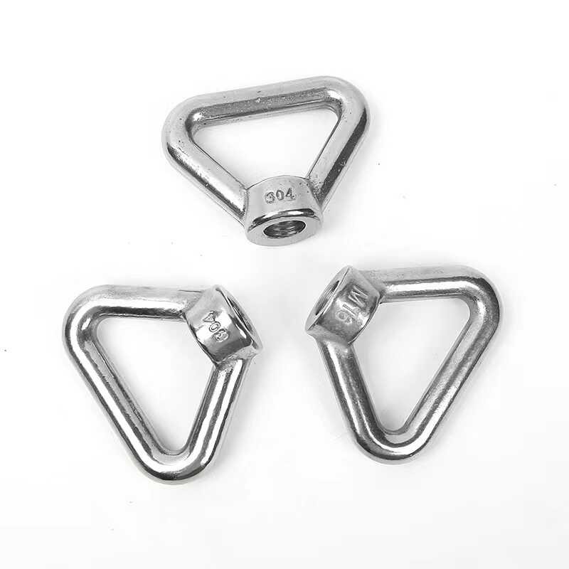 stainless GBT63 304/316 steel ring nut triangular lifting ring nut locking nut M12-M24 | Shopee ...