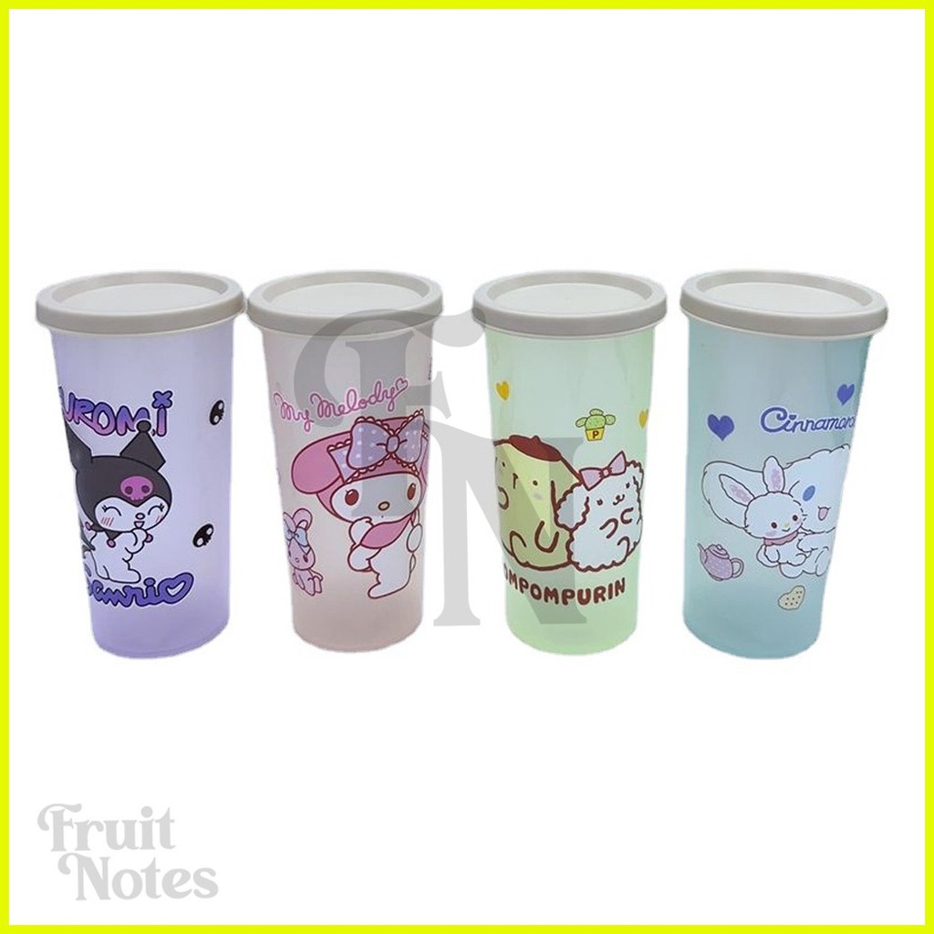 VG172 300ml Sanrio Plastic Cup with cover | Shopee Philippines