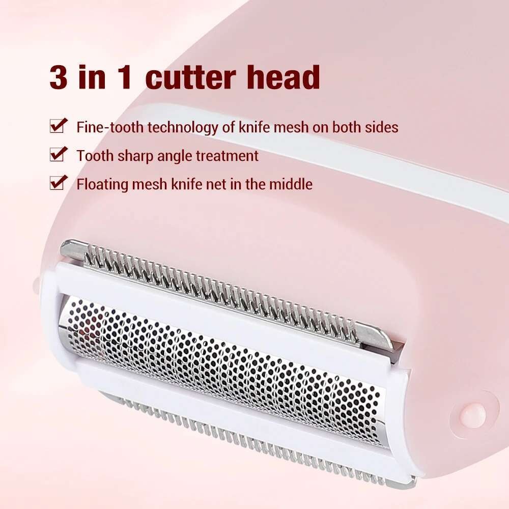 Mini Electric Razor Hair Remover Ladies Painless Bikini Trimmer Safe ...
