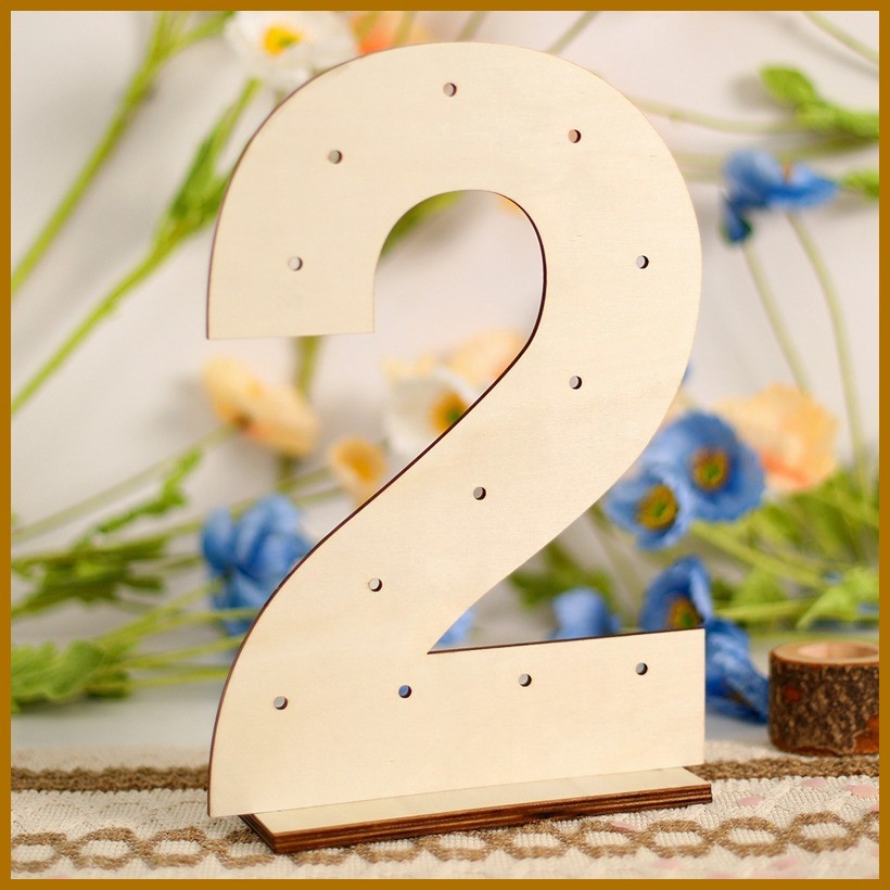 DIY Wooden Number Donuts Wall Display Stand Holder Candy Sweets ...