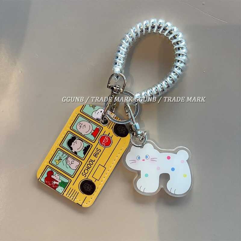 Snoopy School Access Card Water Drop Rectangular Keychain Mini Sensor ...