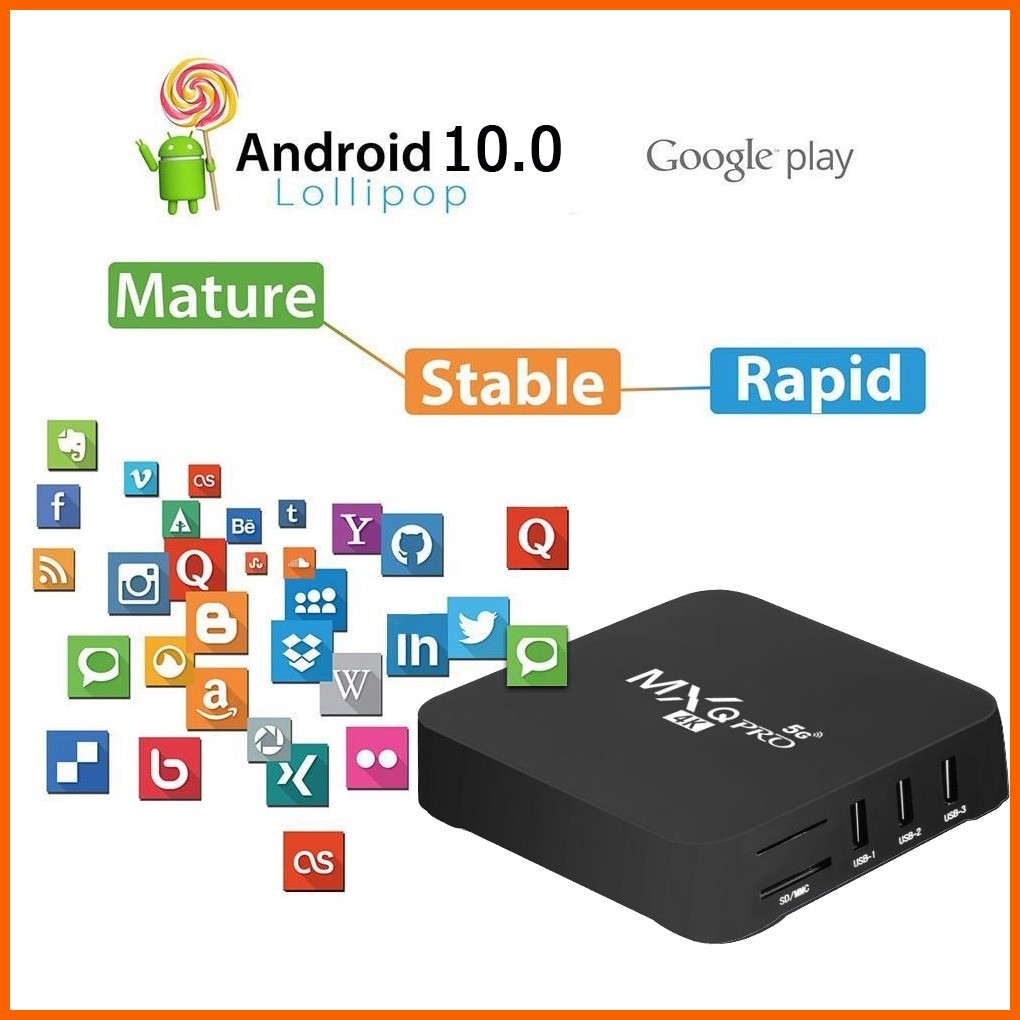 mxq pro tv box 4k 5g 4gb 64gb android smart digibox tv box for tv ...
