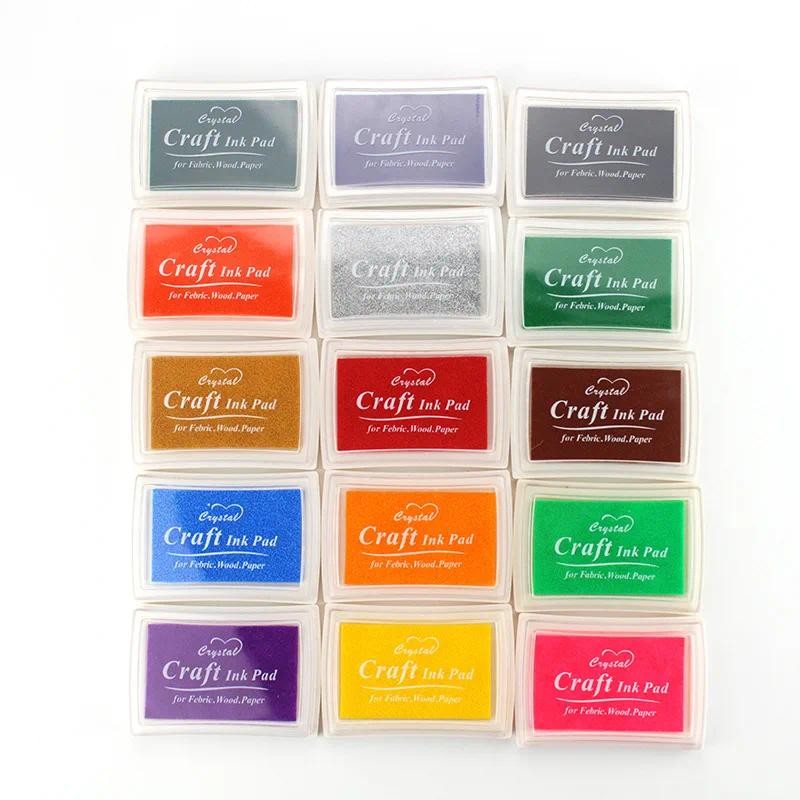 DIY Stamp Korean Funny Mancraft Concave Colorful Extra Large Ink Pad ...