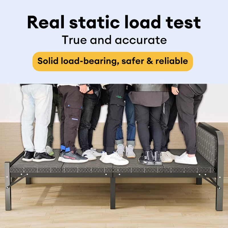 Metal Folding Bed Metal Foldable Frame Bed Heavy Duty Foldable Bed for ...