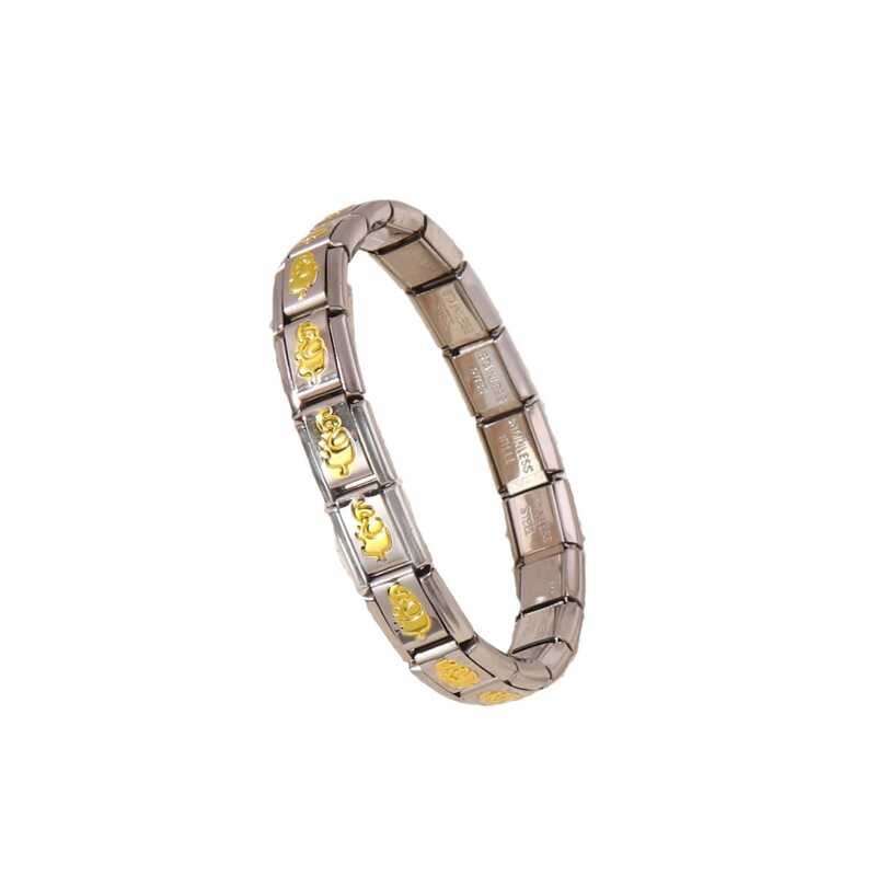 Module Bracelet Italian DIY Splicing Elastic Bracelet Detachable Strap ...