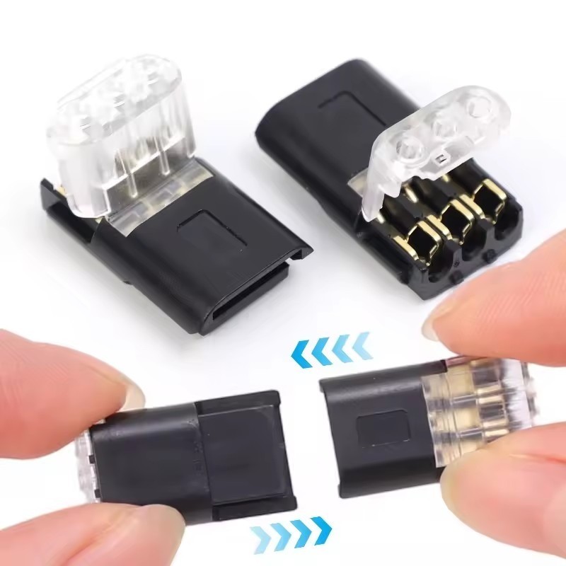 1-5PCS 3Pin Way Plug Electrical Connector - D3 Plug-in Type Quick ...