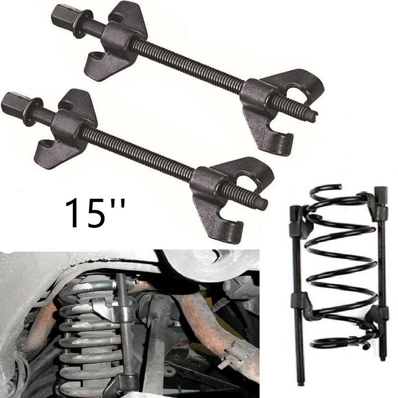 2pcs Coil Spring Pressure Regulator 15" 380mm Coil Spring Compressor ...