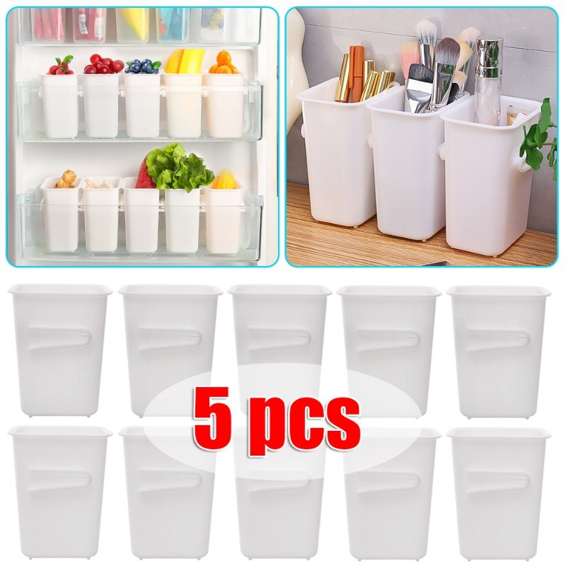 Refrigerator Side Door Storage Box - with Buckle Food Fresh Fridge ...