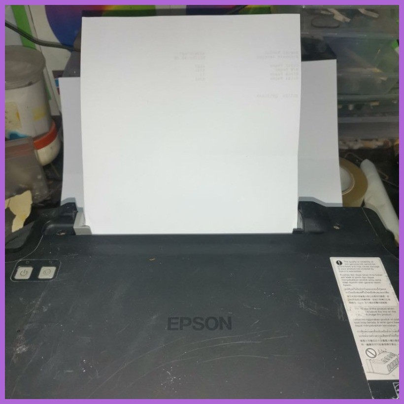 Epson L121, L120 Paper tray improvised by our Technician Mas matibay PA ...