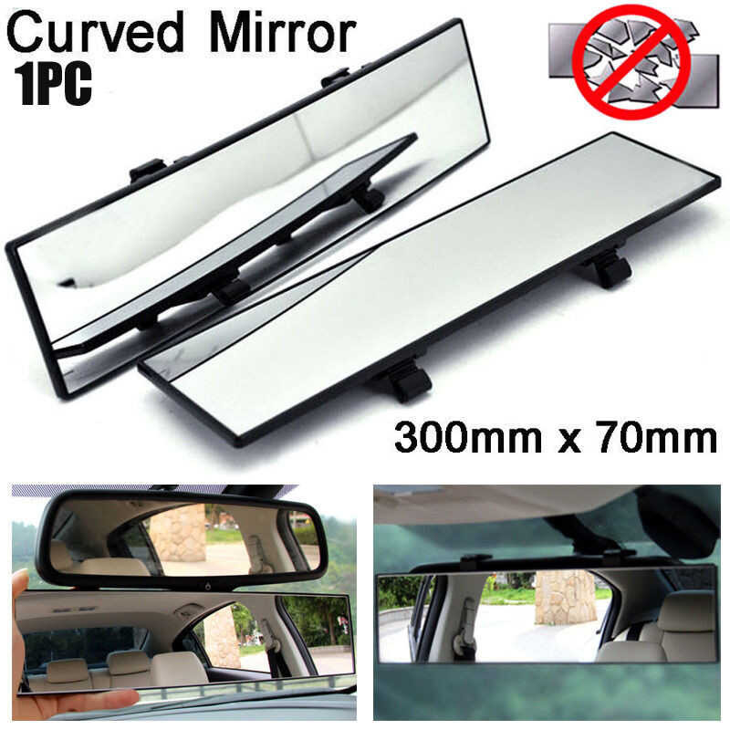 Cc3 1Pcs 300Mm Curved Universal Wide Angle Rear View Car Interior ...