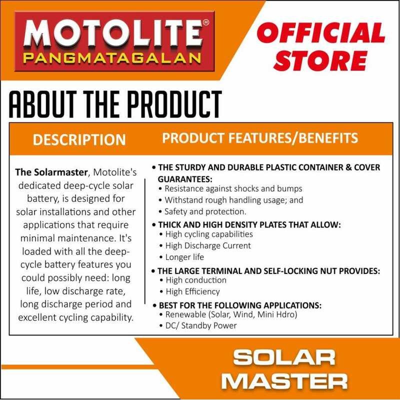 LY Solar Master (Solar Battery) | Shopee Philippines