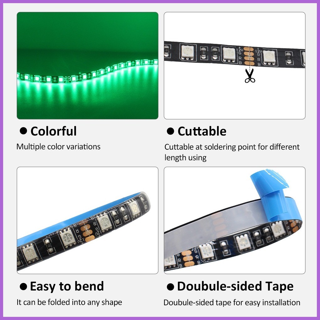 ∇ RGB LED Strip Light 12V 4Pin IP30 ARGB Header Aura Sync Motherboard ...