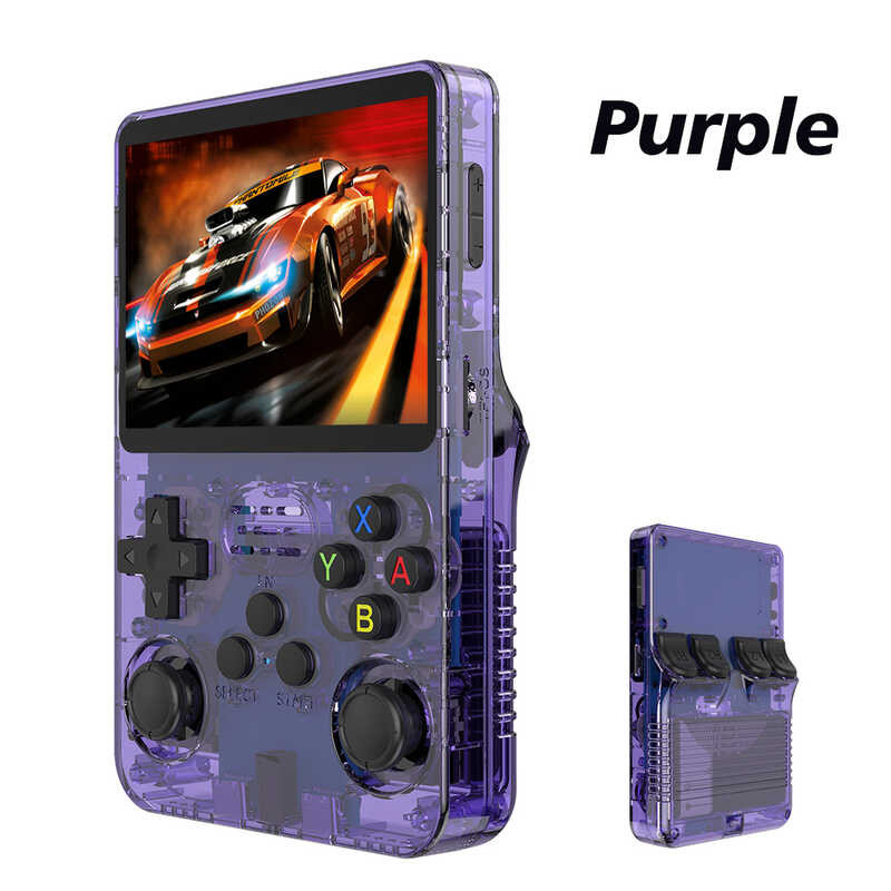 R36s BOYHOM Retro Handheld Game Console Ux System 3.5 Inch IPS Screen ...