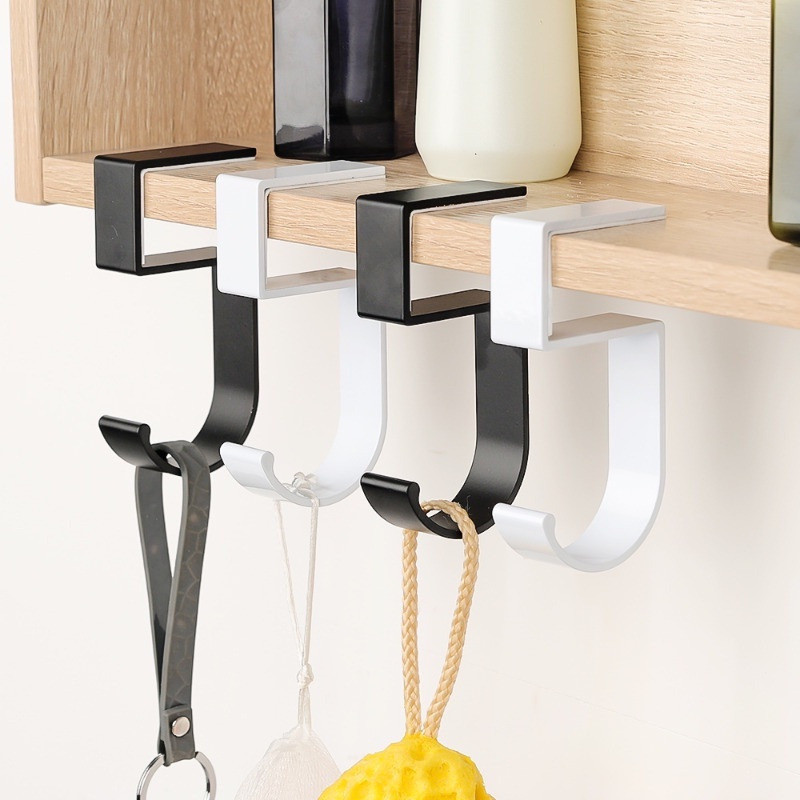 Adjustable Table Fixing Hooks Under Desk Hook Multifunctional Punch ...