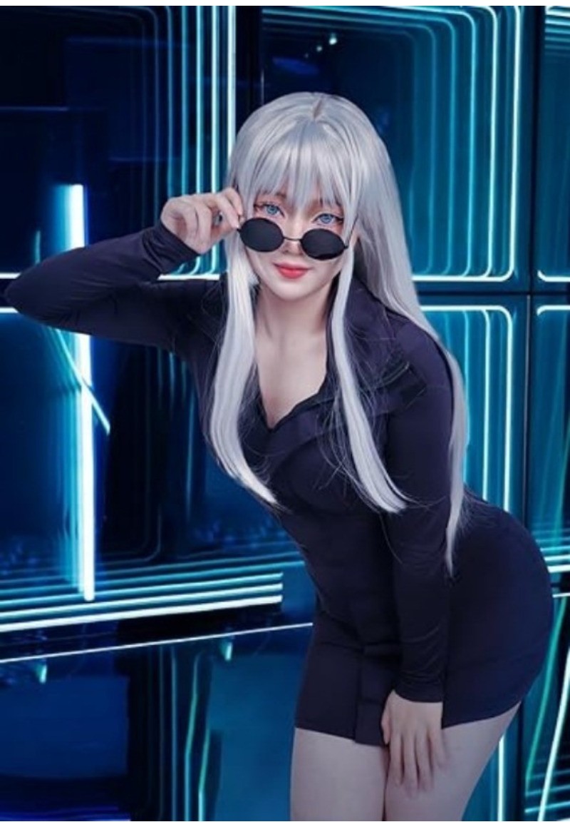 Anime Jujutsu Kaisen Gojo Satoru Cosplay Female Uniform Halloween ...