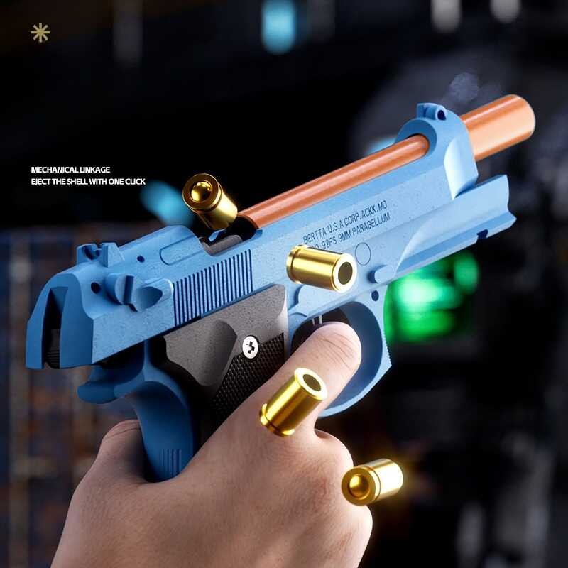 Throwing M9a3 Shell Toy Gun Soft Bullet Airsoft Launcher Gamit Ang ...