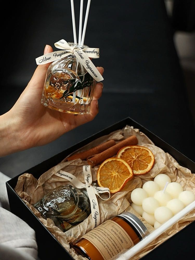 Gift Scented Set Aromatherapy Candle Box Set Ins Aroma Home Fragrance ...