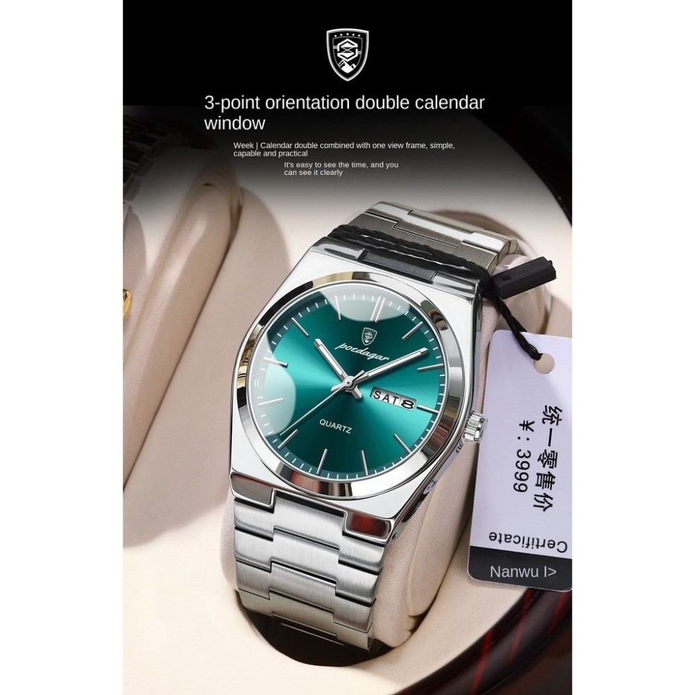 Poedagar Swiss New Swiss Watch Ultra Thin Luminous Quartz for Men ...