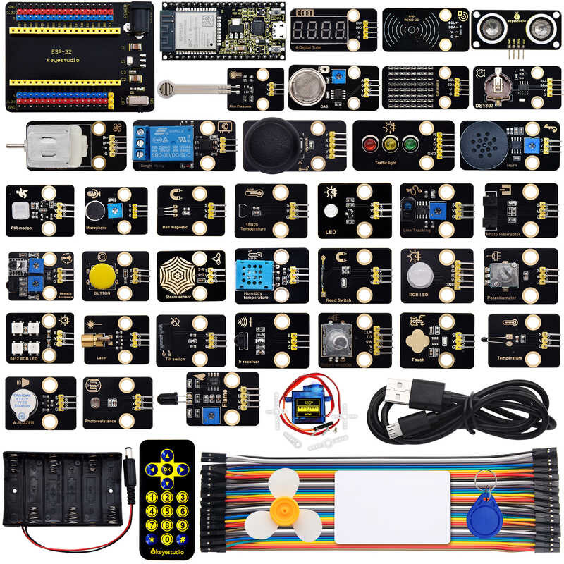 in Keyestudio 1 Sensor With ESP32 Expansion Board 37 Modules For Arduino STEM Programming DIY ...