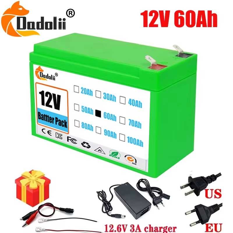 12V c Battery 100Ah 18650 lithium pack Rechargeable battery for solar ...