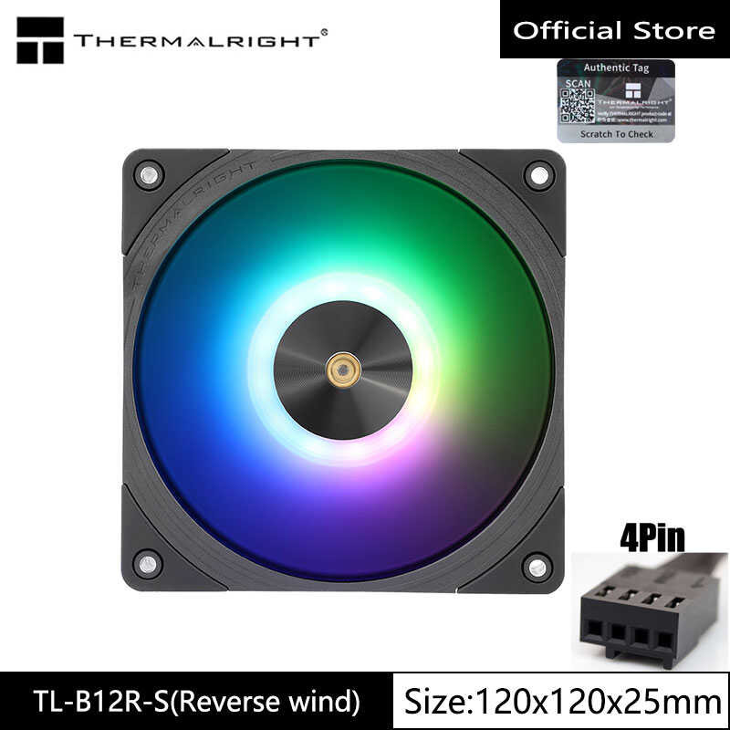 7E Thermalright 3 Tl-B12r-S ARGB Reverse Wind Chassis Fan12cm ...