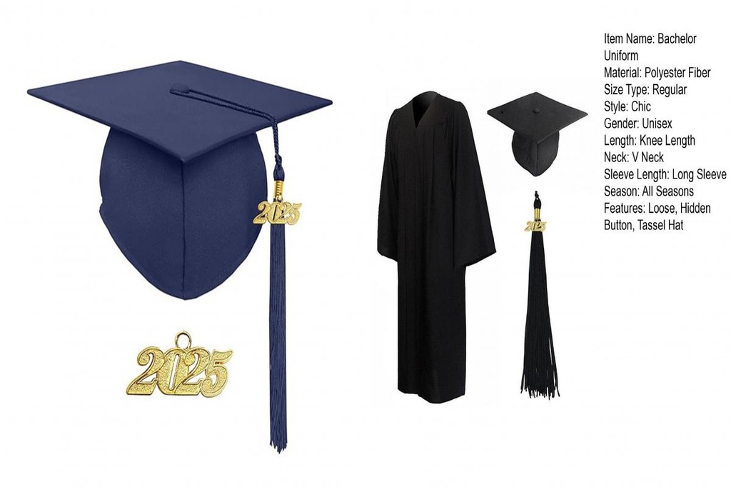 Graduation Gown and Cap Set Graduation Dress Southeast Asian Graduation ...