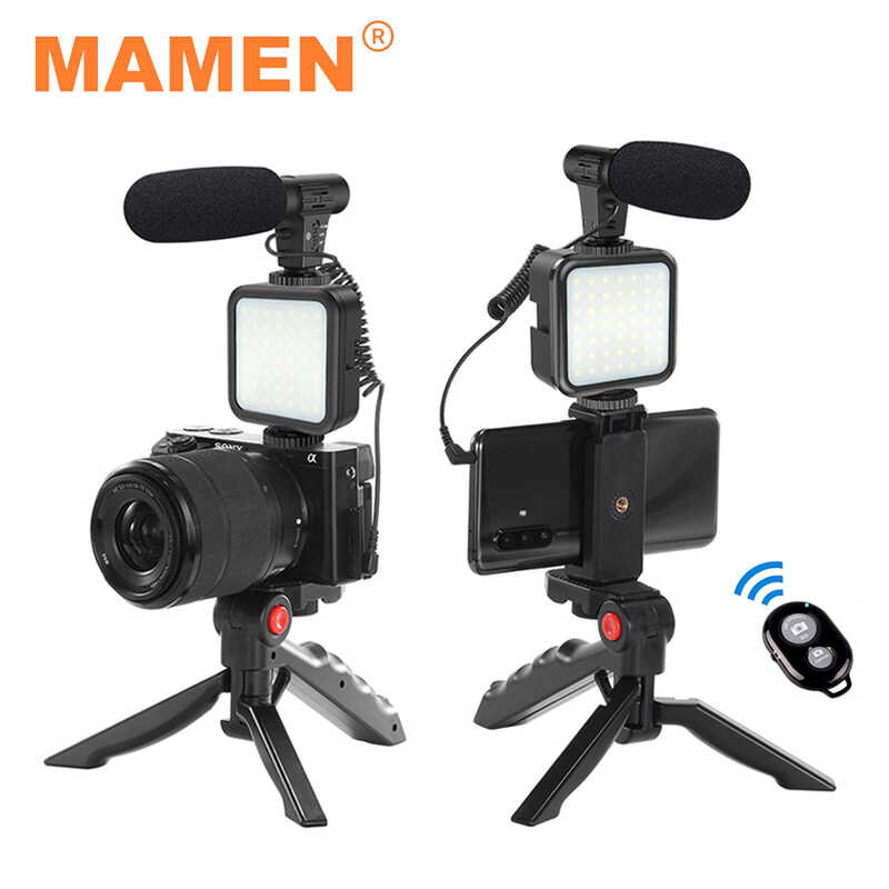 Portable MAMEN Vlogging Kit Video Making Equipment Gamit Ang Tripod ...