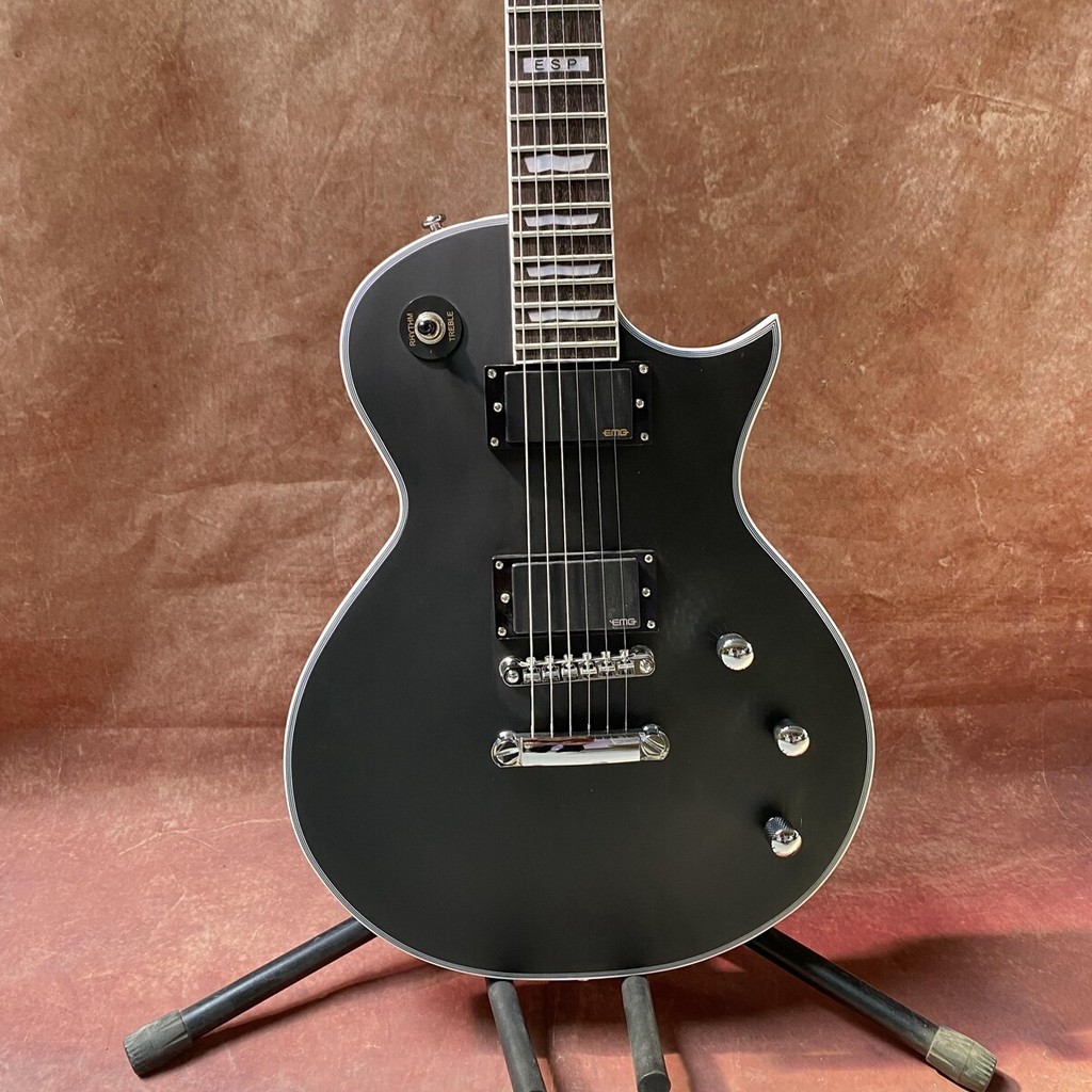 ESP E-II Eclipse Version Electric Guitar EMG Active Pickups Black Body ...