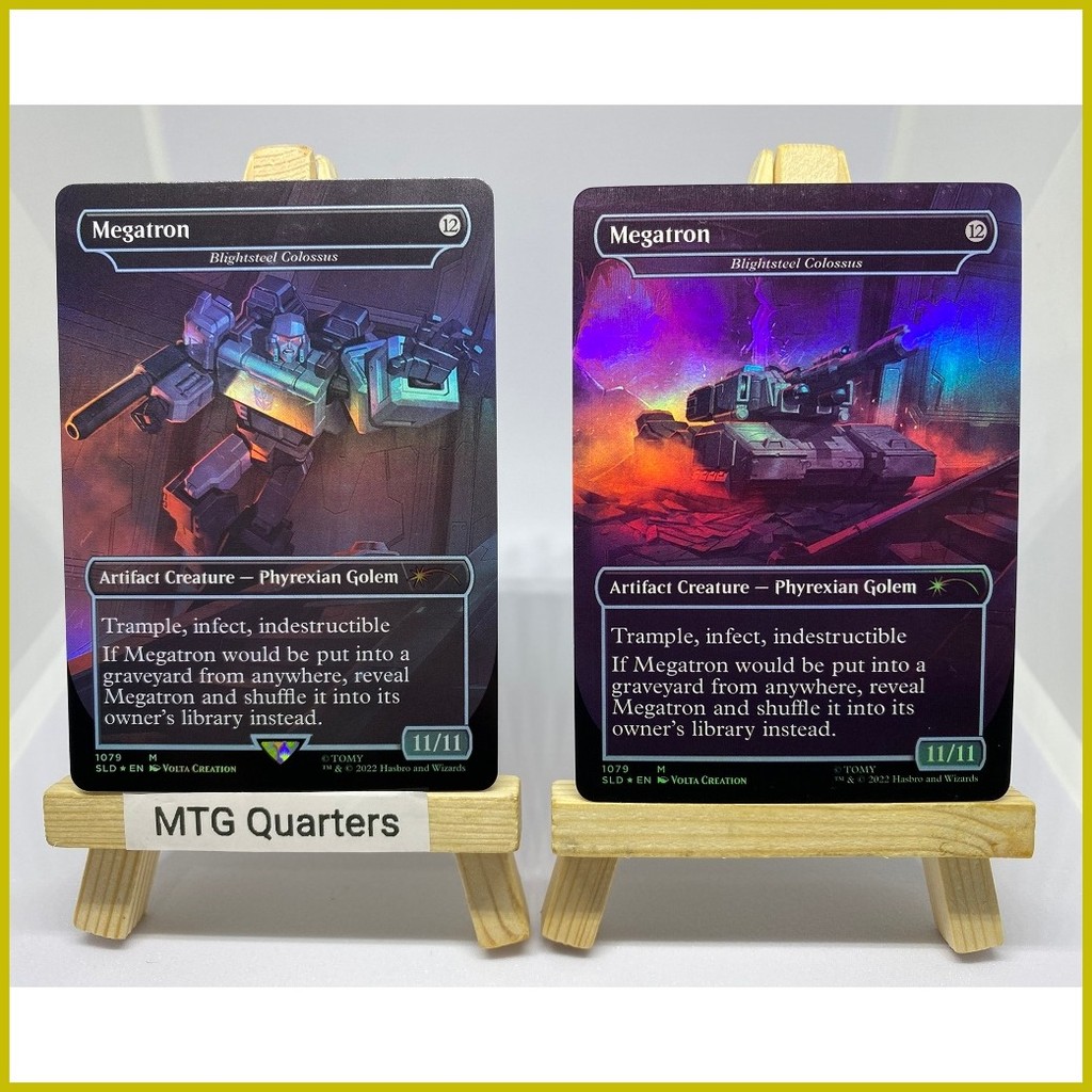 ⊙ MTG Proxy Card - Blightsteel Colossus (Megatron Foil) | Secret Lair ...