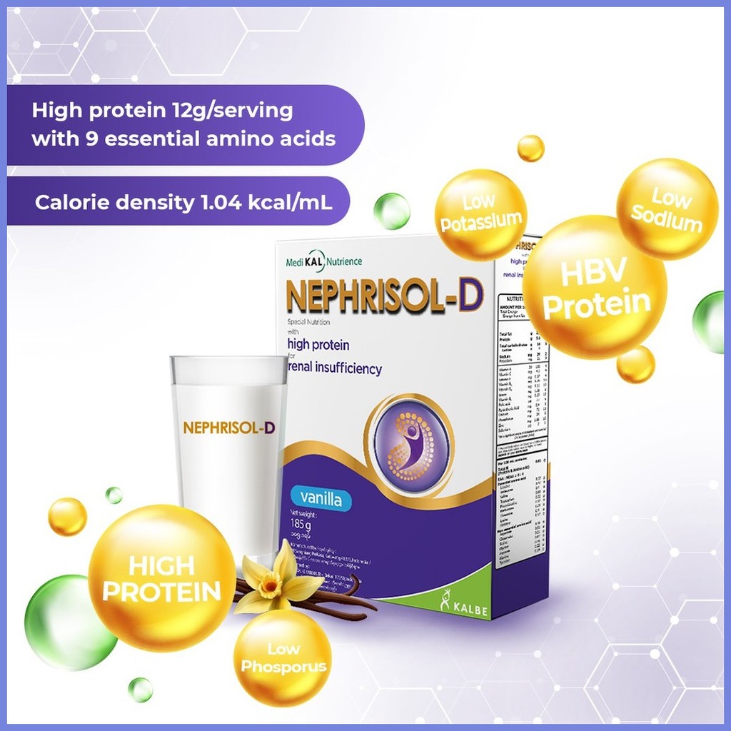 [Ready Stock] Nephrisol D Vanilla Low GI 210 Grams 1 Box | Shopee ...