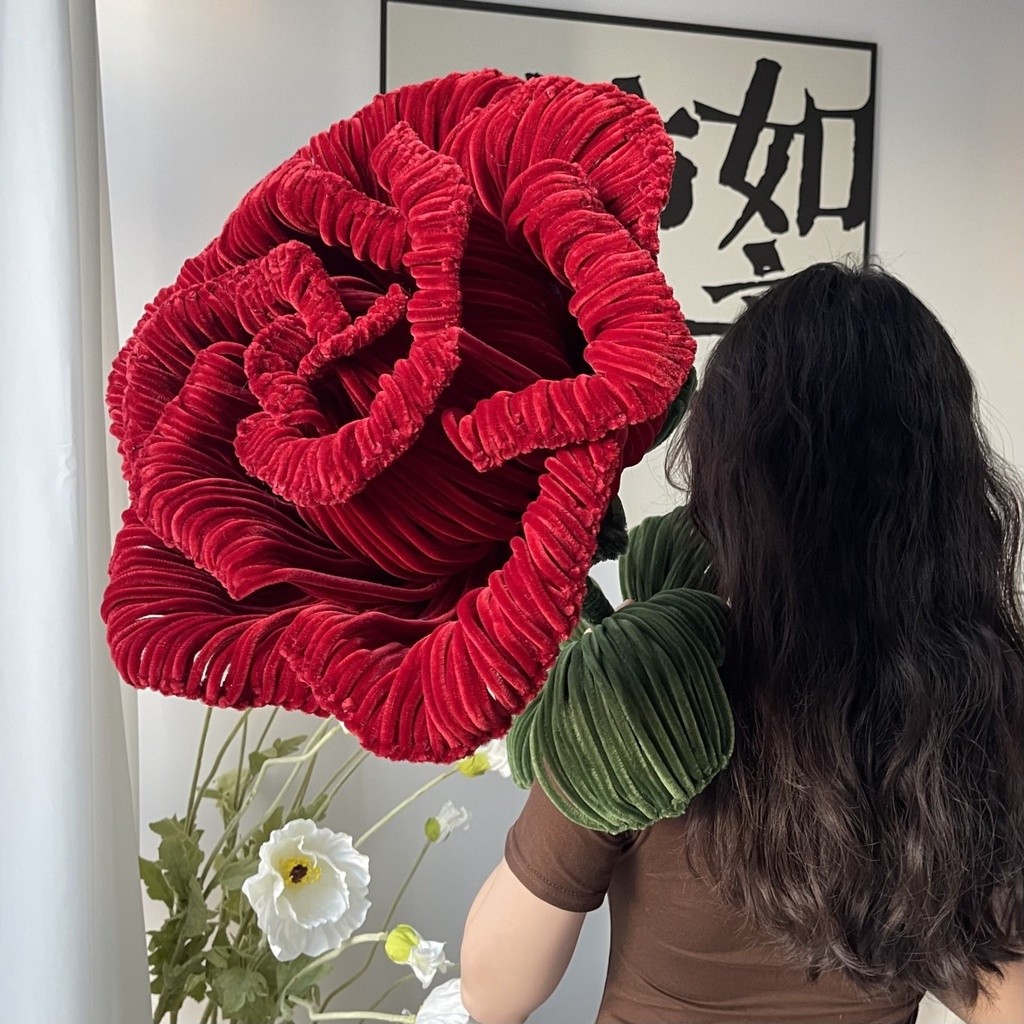 Giant Freud Rose Handmade Bouquet - DIY Twisted Stick Romantic Gift for ...