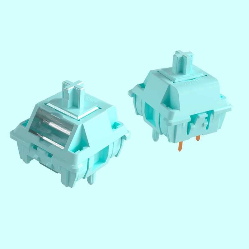 New ⭐ MMD Silent Blue Linear Switches 5 Pins PC POM PA Material For ...